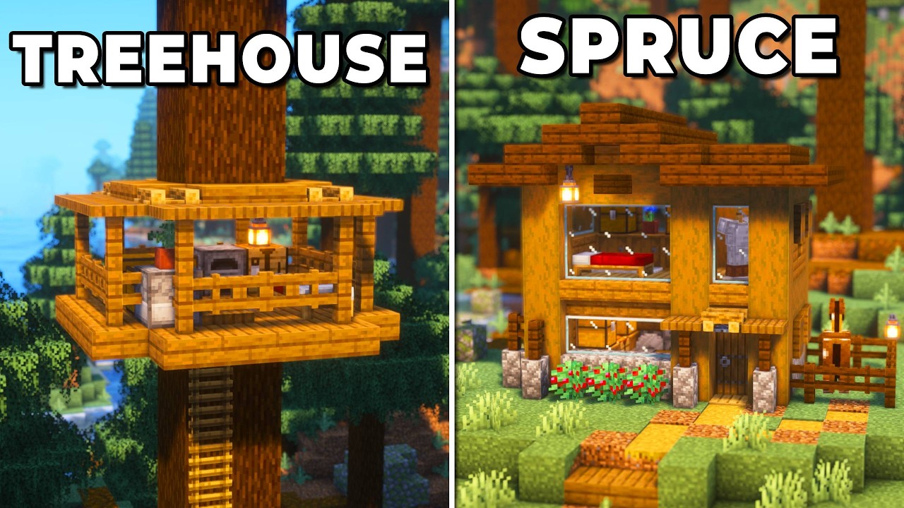 3 Simple Starter Bases for 1.21 Survival Minecraft! - Minecraft videos