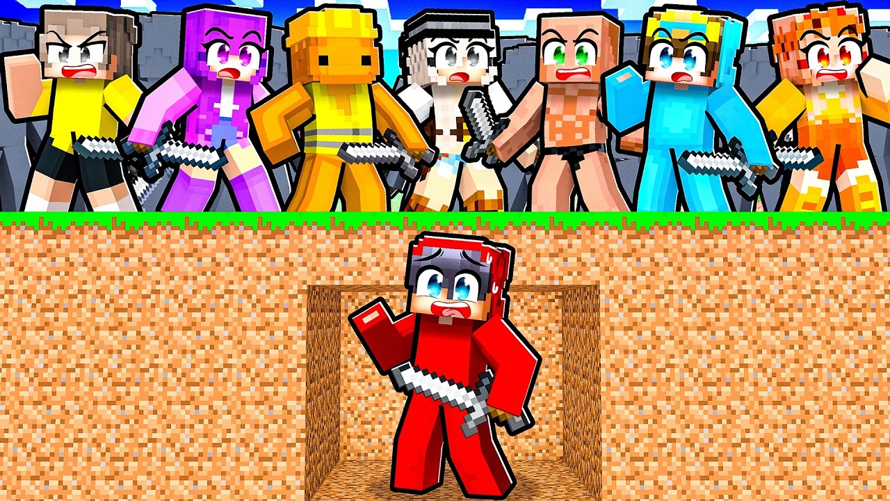 99 Hunters vs Speedrunner in Minecraft! - Minecraft videos