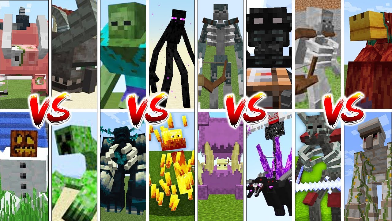 ALL MUTANT CREATURE TOURNAMENT - Minecraft Mob Battle - Minecraft videos
