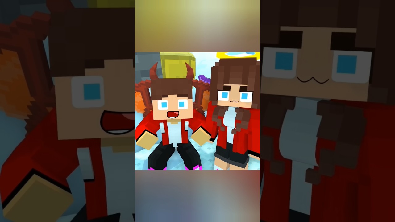 Angel JJ is in with love.. Minecraft Animotion #minecraft #shorts ...
