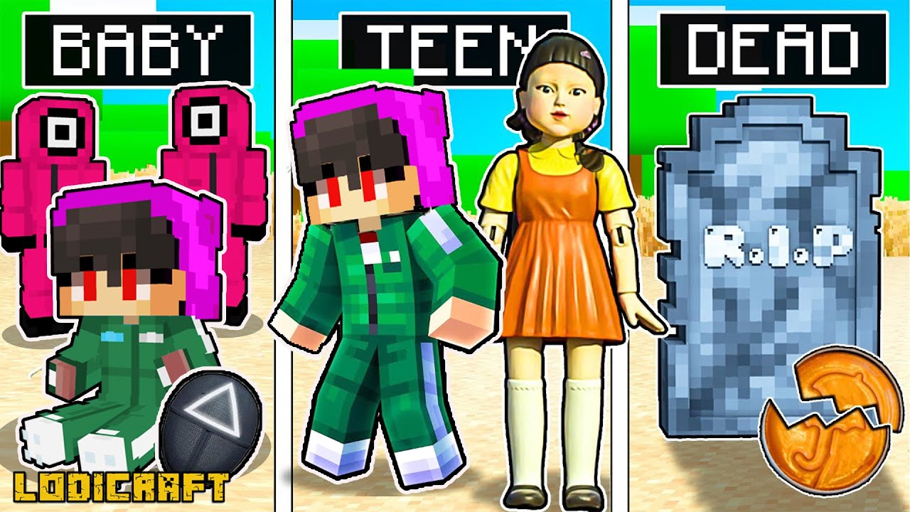 BIRTH to SQUID GAME: Season 2 | Minecraft - Minecraft videos