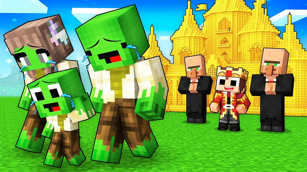 Baby JJ Became a King and Kicked Mikey Family Out in Minecraft (Maizen ...