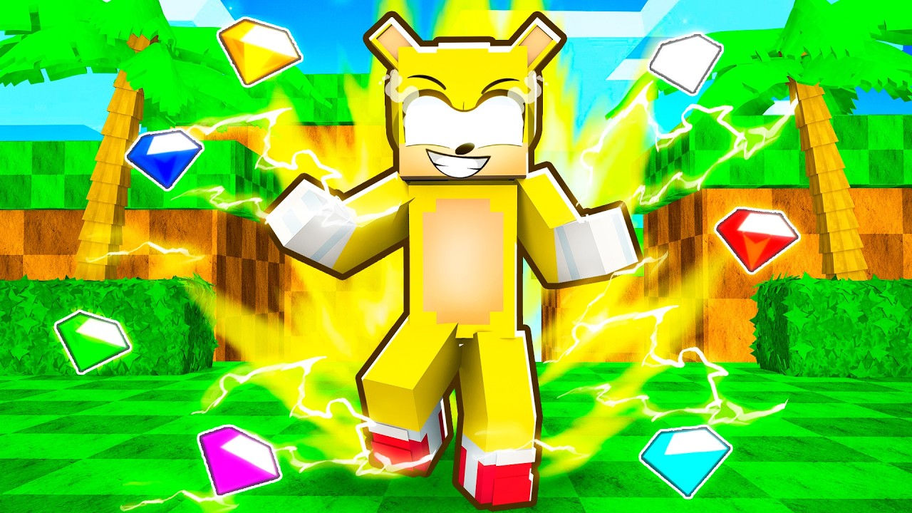 Becoming SUPER SONIC in Minecraft! - Minecraft videos