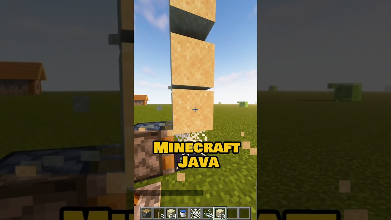 Bedrock JAVA #Minecraft #shorts #fyp #hindi - Minecraft videos