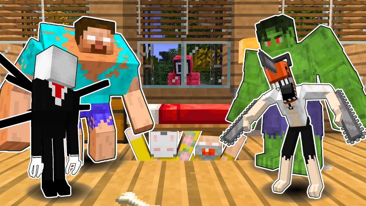 Best ESCAPE From SLENDER MAN, HEROBRINE AND HULK In Minecraft! (Tagalog ...