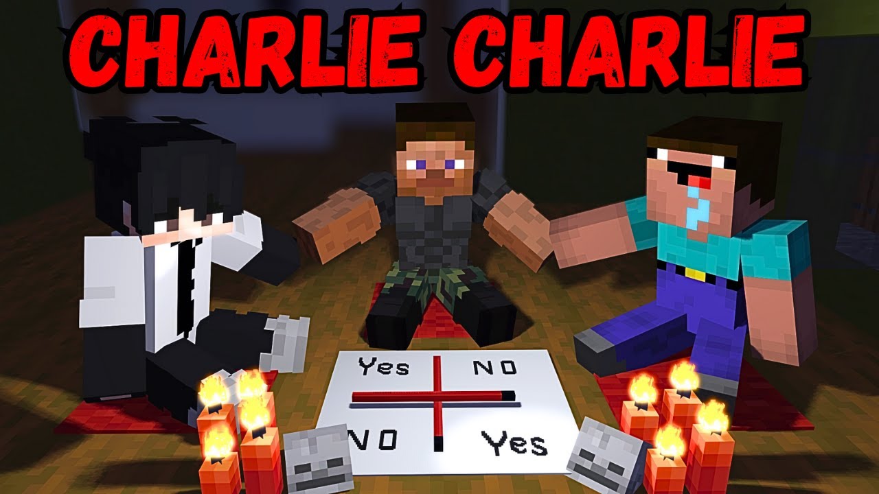 CHARLIE CHARLIE in HAUNTED HOUSE ! THE END ! Minecraft video ...