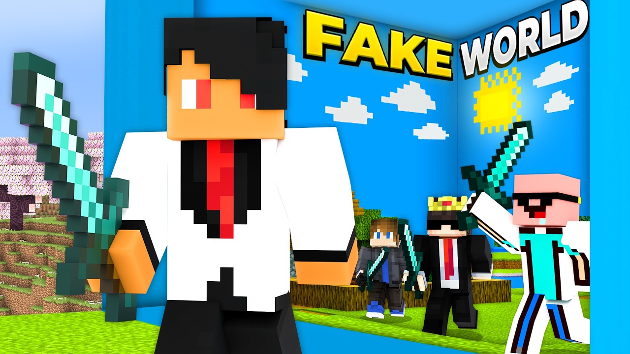 Can I Escape This Fake World In This Minecraft SMP? - Minecraft videos