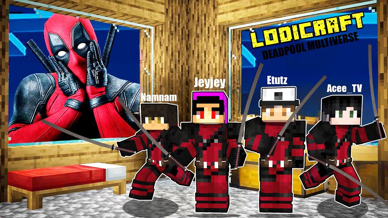 DEADPOOL MULTIVERSE in Minecraft! (Comedy) - Minecraft videos