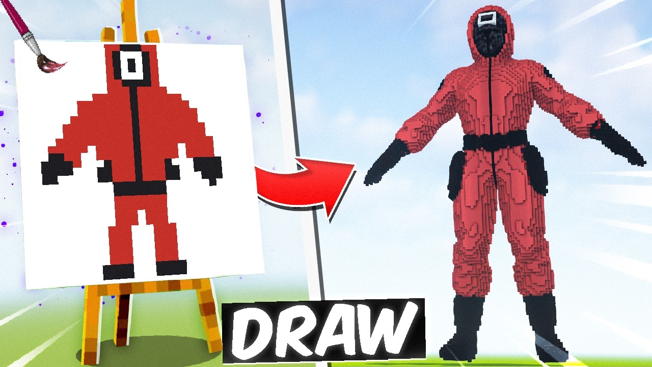 DRAWING POPULAR BUILD BATTLE IN MINECRAFT with @ProBoiz95 [EPISODE 23 ...