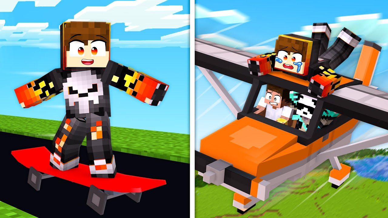 EVOLVING THE CYCLE INTO PLANE IN MINECRAFT ..... - Minecraft videos