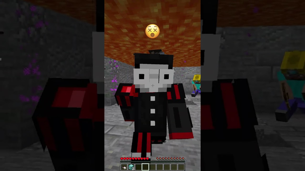 Escaping Dangerous Cave vs Hot Emoji Reaction #meme #shorts #minecraft ...