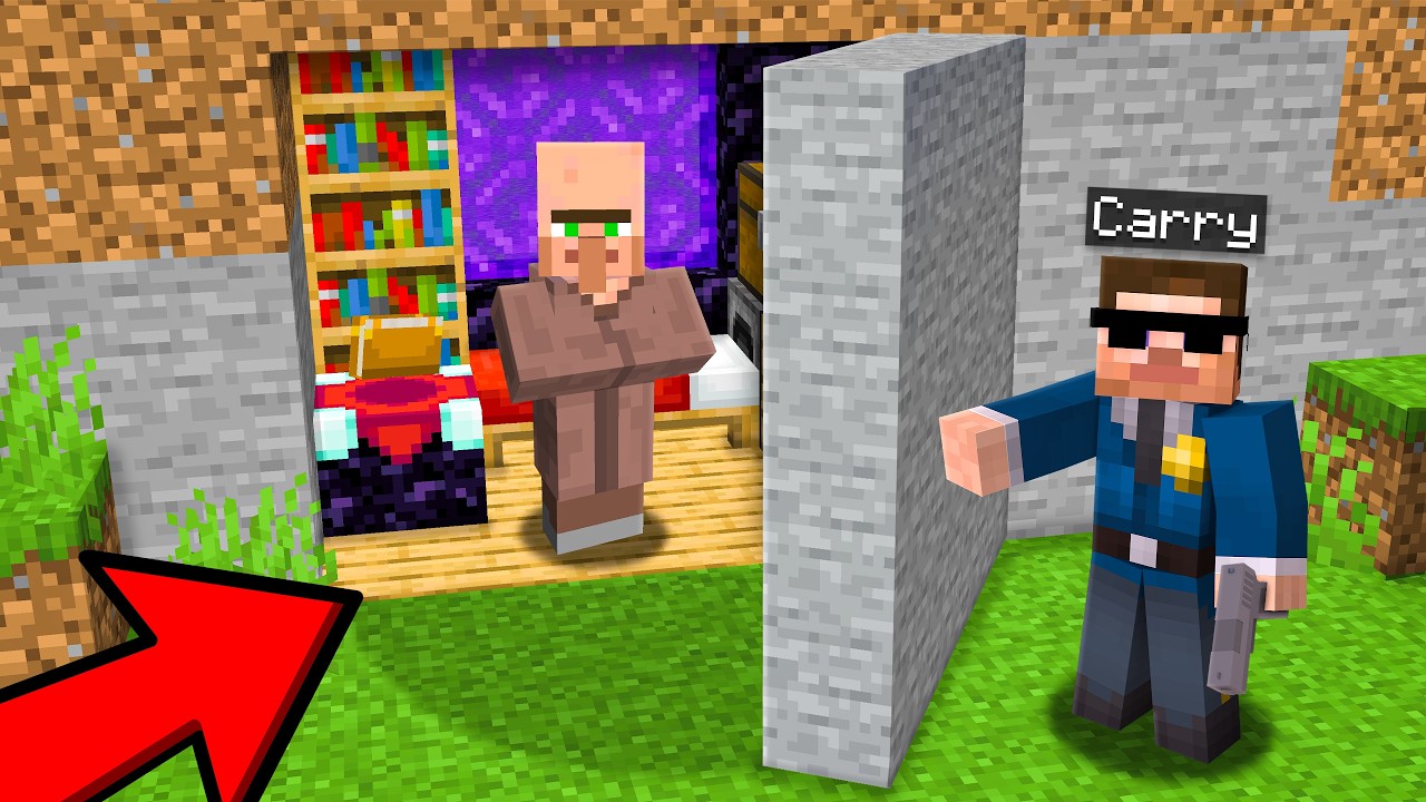 Finding Robber Villagers SECRET BASE in Minecraft.. - Minecraft videos