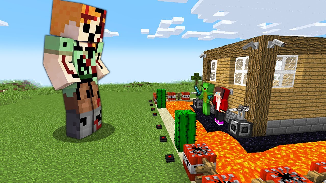 GIANT ALEX vs Security House - Minecraft - Minecraft videos