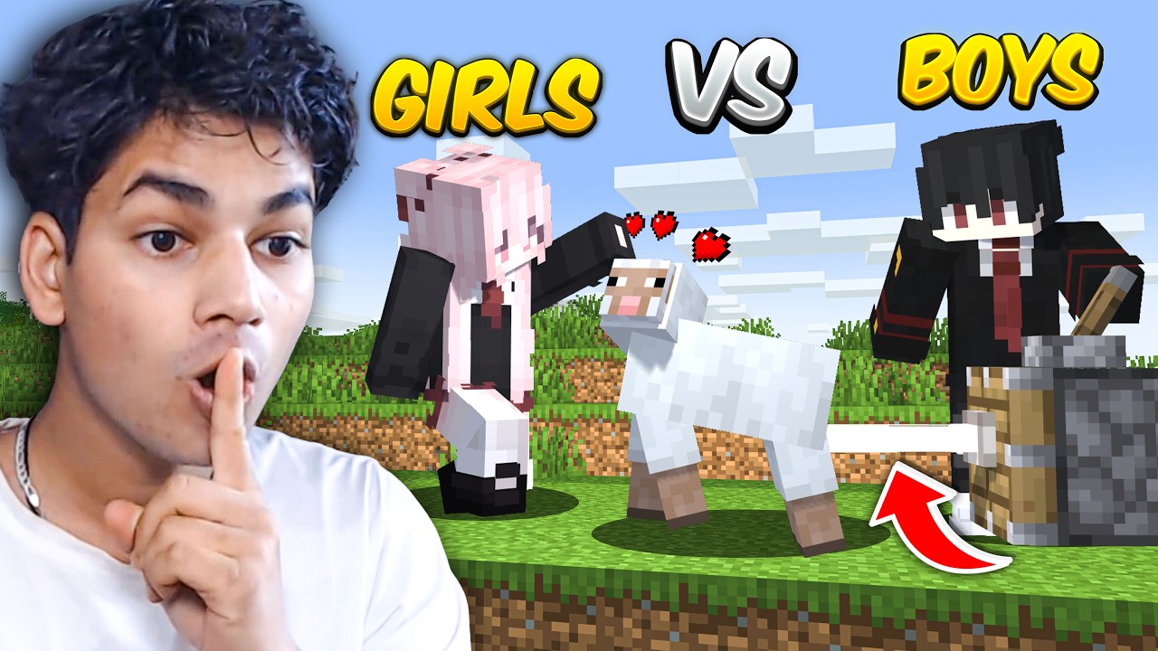 Girls Vs Boys in Minecraft - Minecraft videos