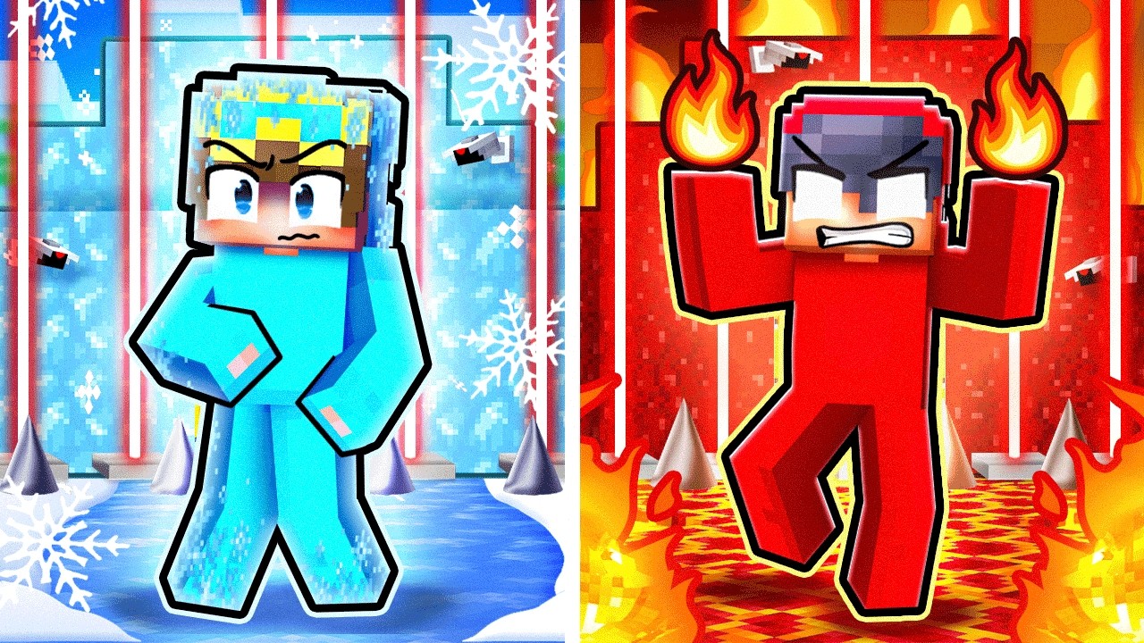 HOT vs COLD SECURITY HOUSE in Minecraft! - Minecraft videos