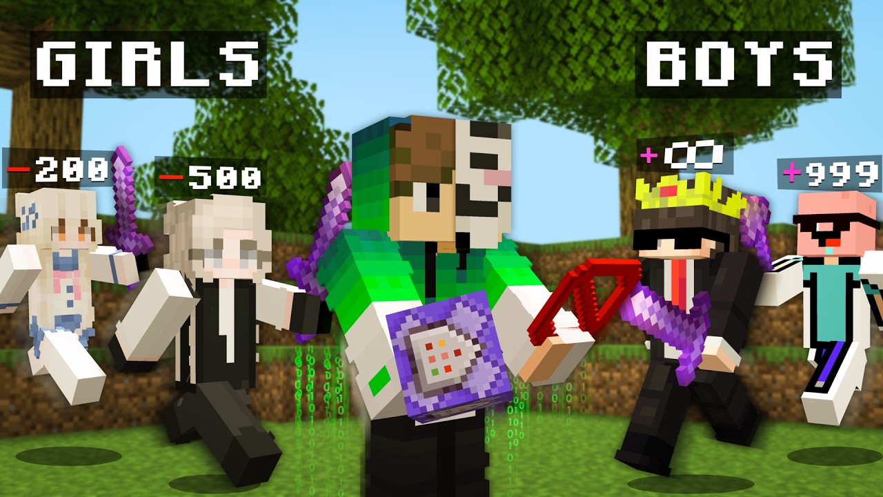 How I Became a HACKER in 'Boys VS Girls' Minecraft Server! - Minecraft ...