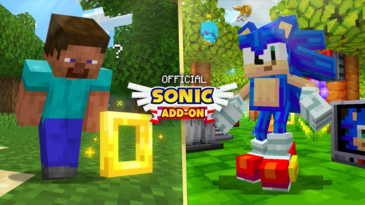 I Beat Minecraft with the Official Sonic Add-On - Minecraft videos