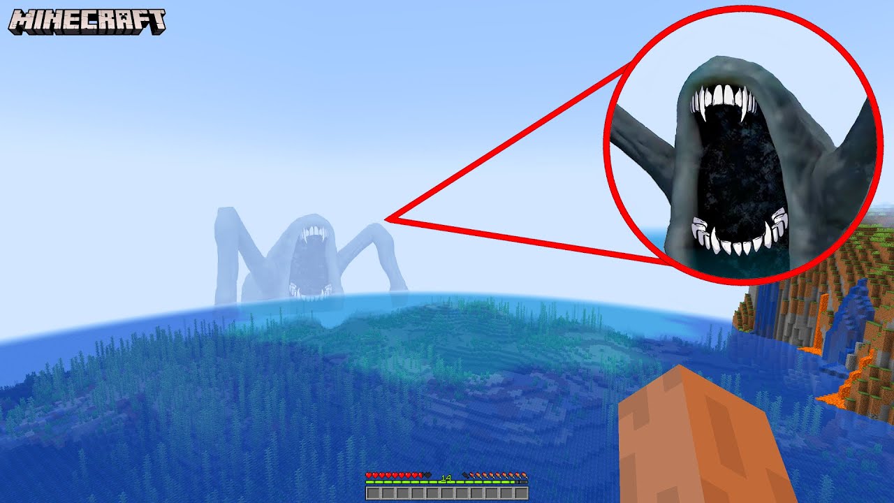 I Found Sea Eater on Minecraft - Minecraft videos