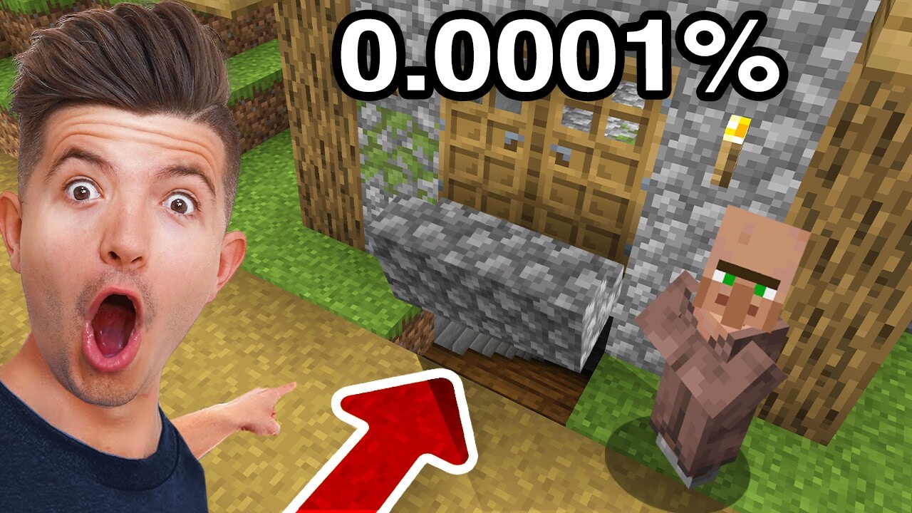I Found The Rarest Secret Rooms In Minecraft - Minecraft videos