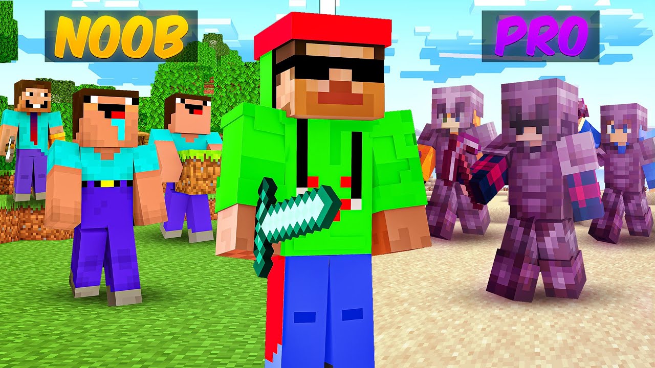 I Snuck Into a 'NOOB ONLY' vs 'PRO ONLY' Minecraft Server! - Minecraft videos