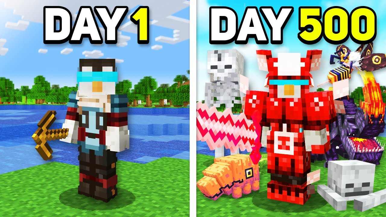 I Survived 500 Days in CRAZY CRAFT in Minecraft Hardcore! - Minecraft ...