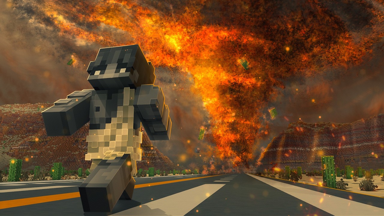 I Survived Natural Disasters in Minecraft - Minecraft videos