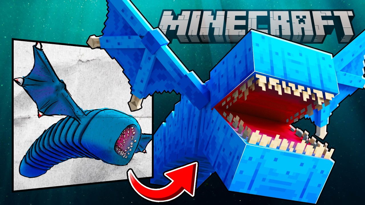 I Turned Drawings into Minecraft Mobs - Minecraft videos