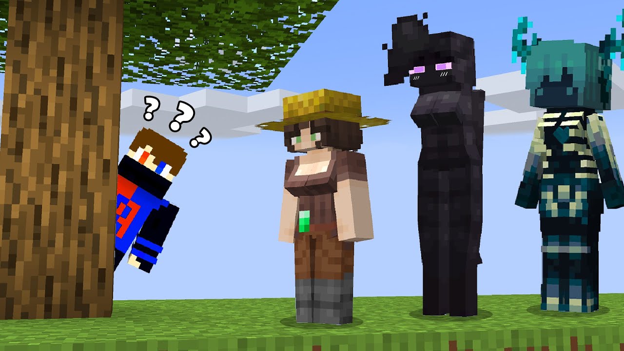I Turned Mobs Into GIRLS and Rated Them in Minecraft - Minecraft videos