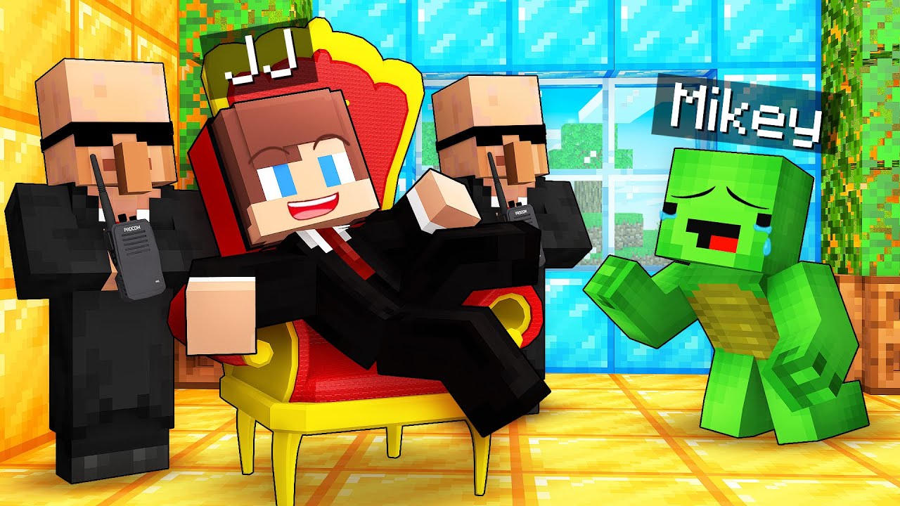 JJ Became a President to Troll Mikey in Minecraft (Maizen) - Minecraft videos