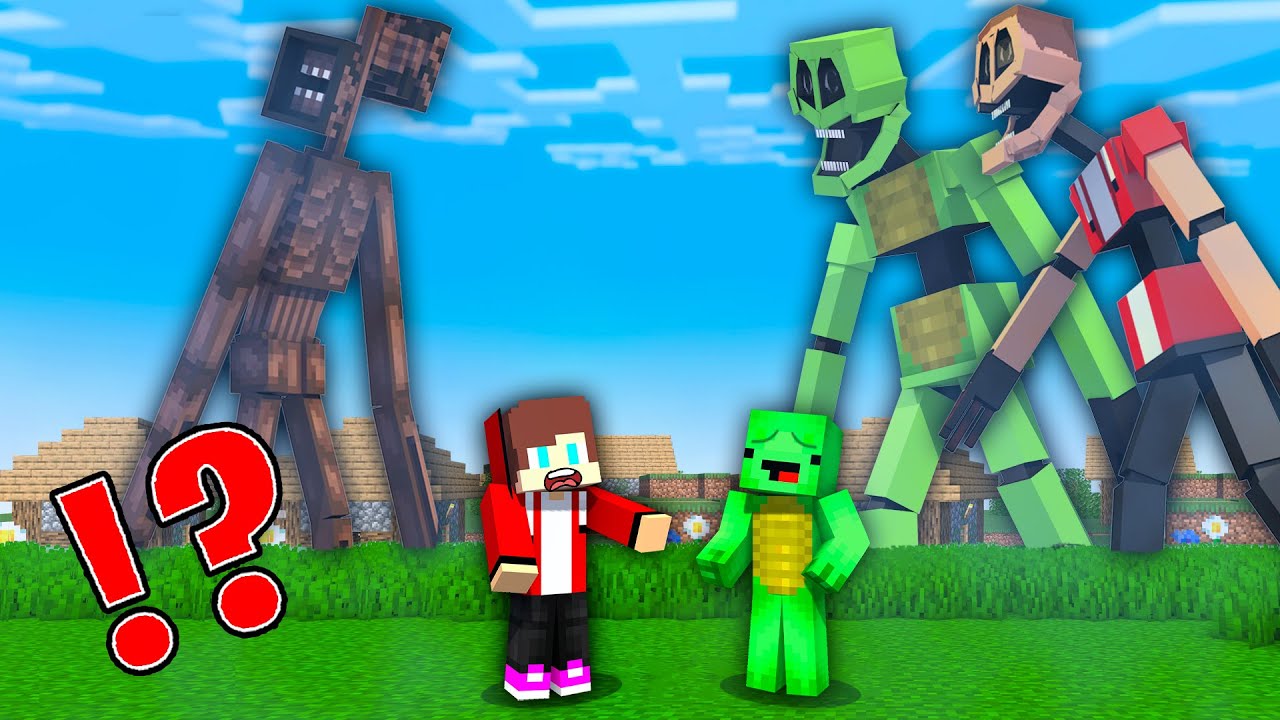 JJ and Mikey in MIMICERS vs SIRENHEAD in Minecraft Maizen! - Minecraft ...