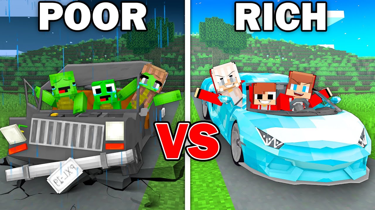 Mikey POOR vs JJ RICH Weekend Survival Battle in Minecraft - Maizen - Minecraft videos