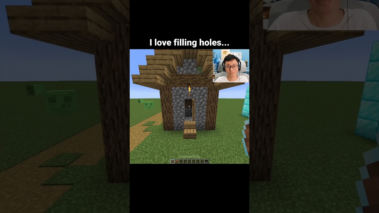Minecraft Hole Filler Moment - Minecraft videos
