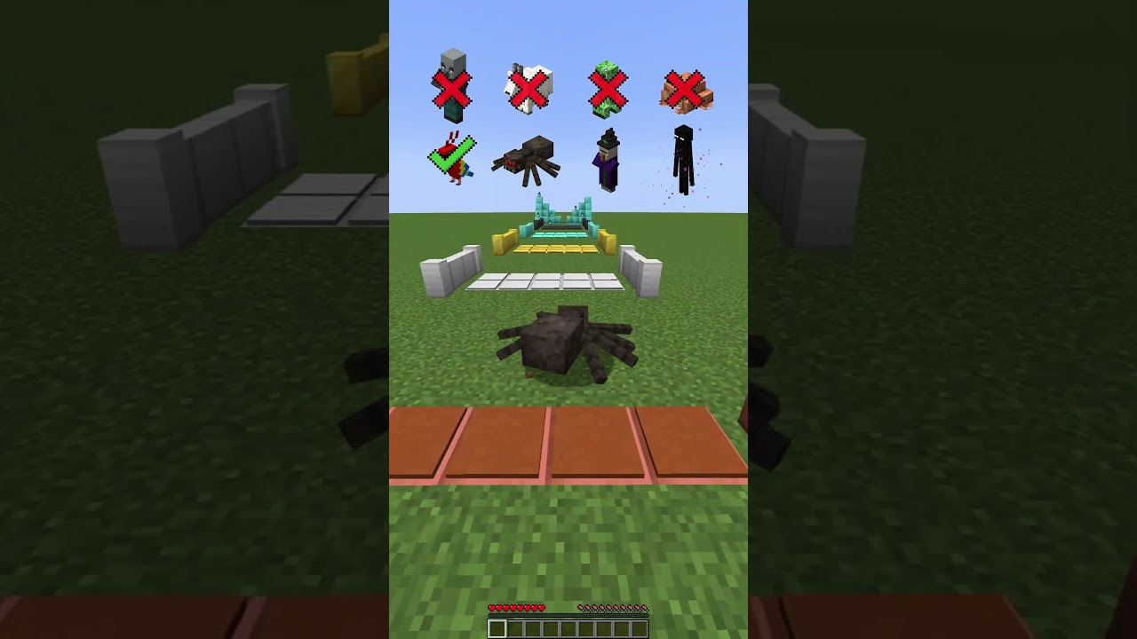 Minecraft Longest Jump vs Mobs (Sigma Boy) #shorts - Minecraft videos