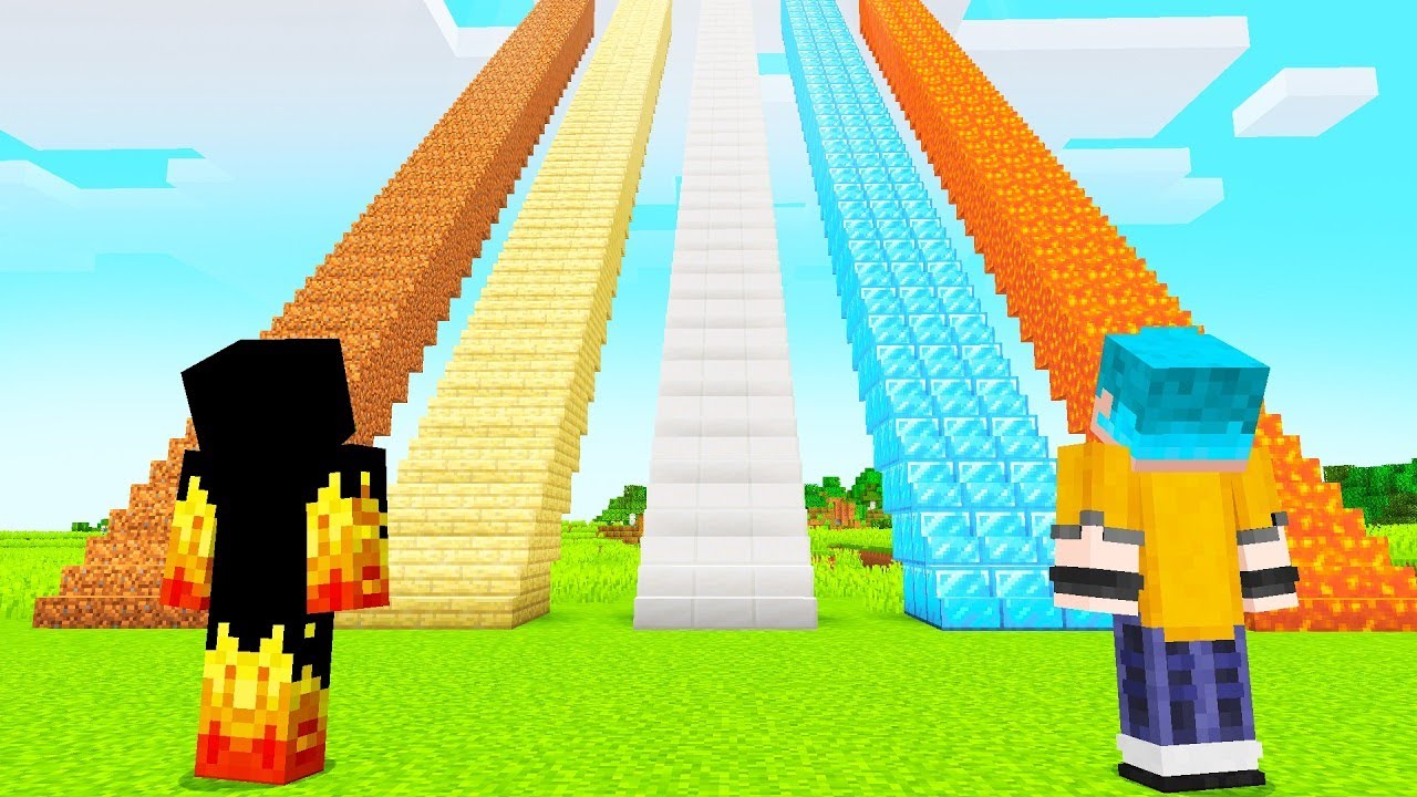 NOOB vs PRO Ladder Battle in MINECRAFT - Minecraft videos