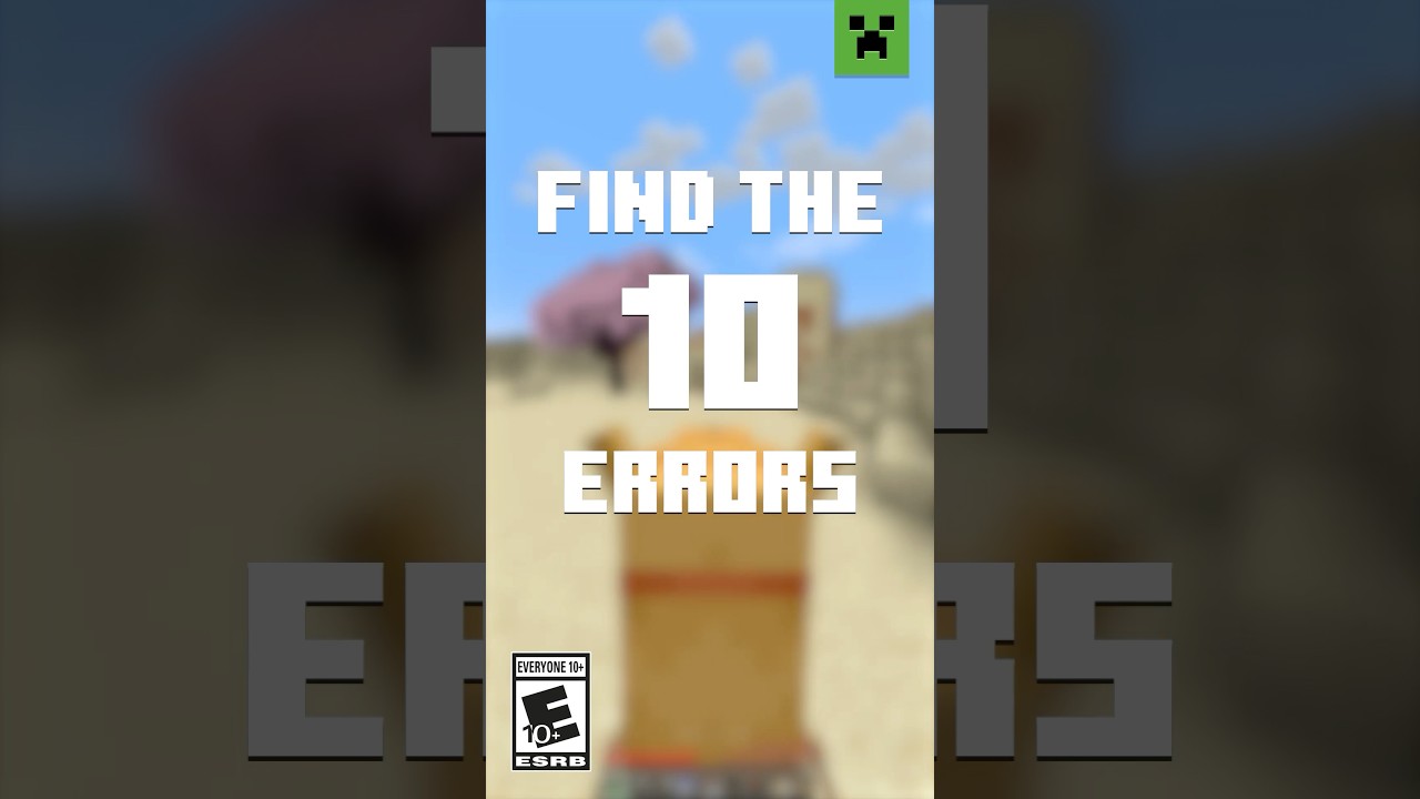 SPOT THE ERRORS - Minecraft videos