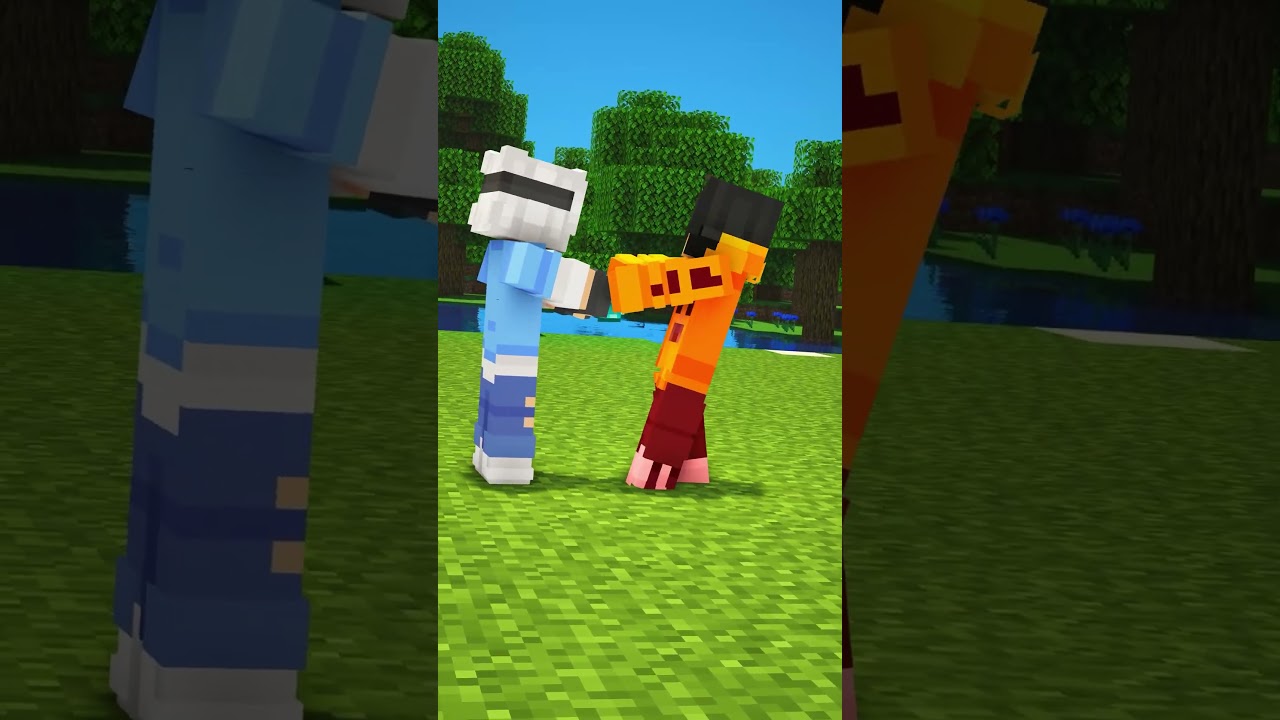 "Sharing Diamonds" in Minecraft! #shorts - Minecraft videos