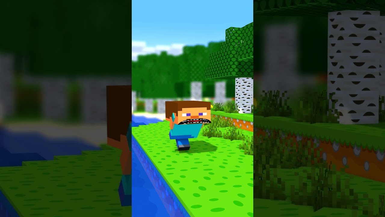 Steve?!?! Frog?!?! Alex?!?! - Alex and Steve #minecraft #shorts - Minecraft videos