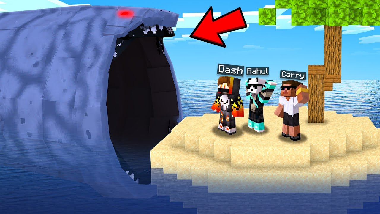 Survival island vs BLOOP in Minecraft!!! - Minecraft videos