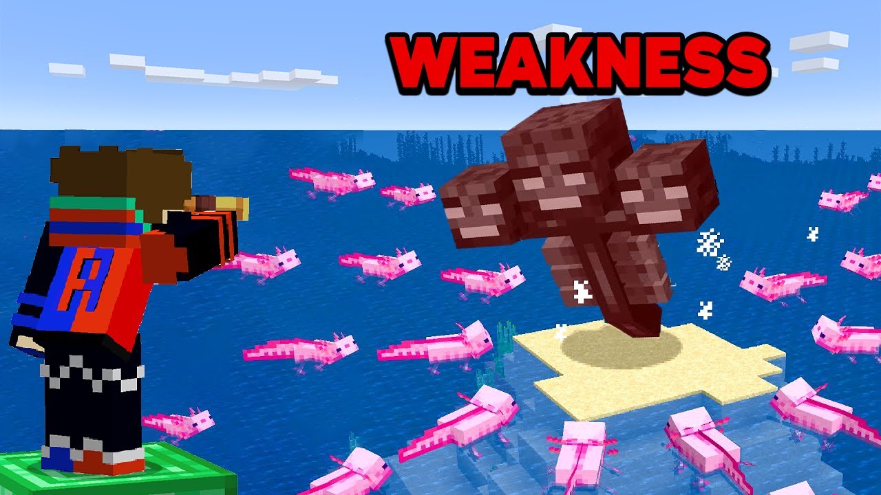 Testing All Minecraft Mobs Weakness - Minecraft videos