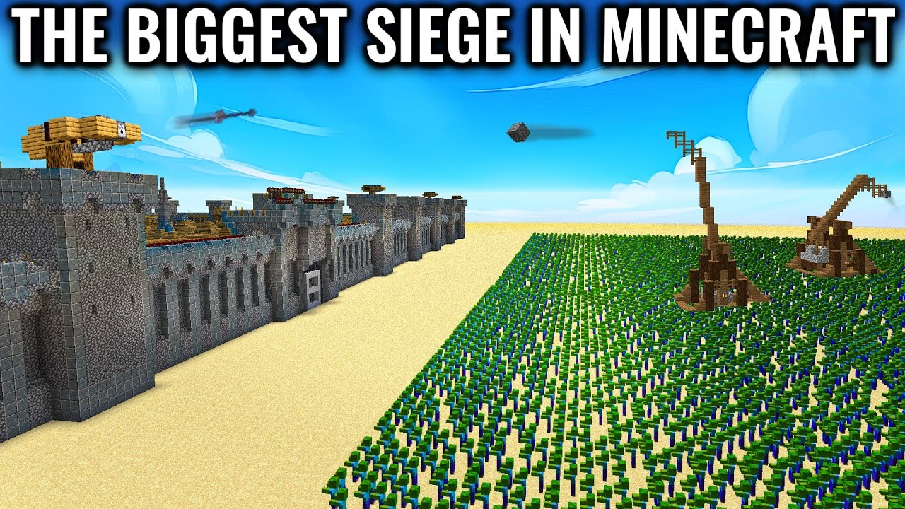 The Biggest Siege in Minecraft's History - Minecraft videos