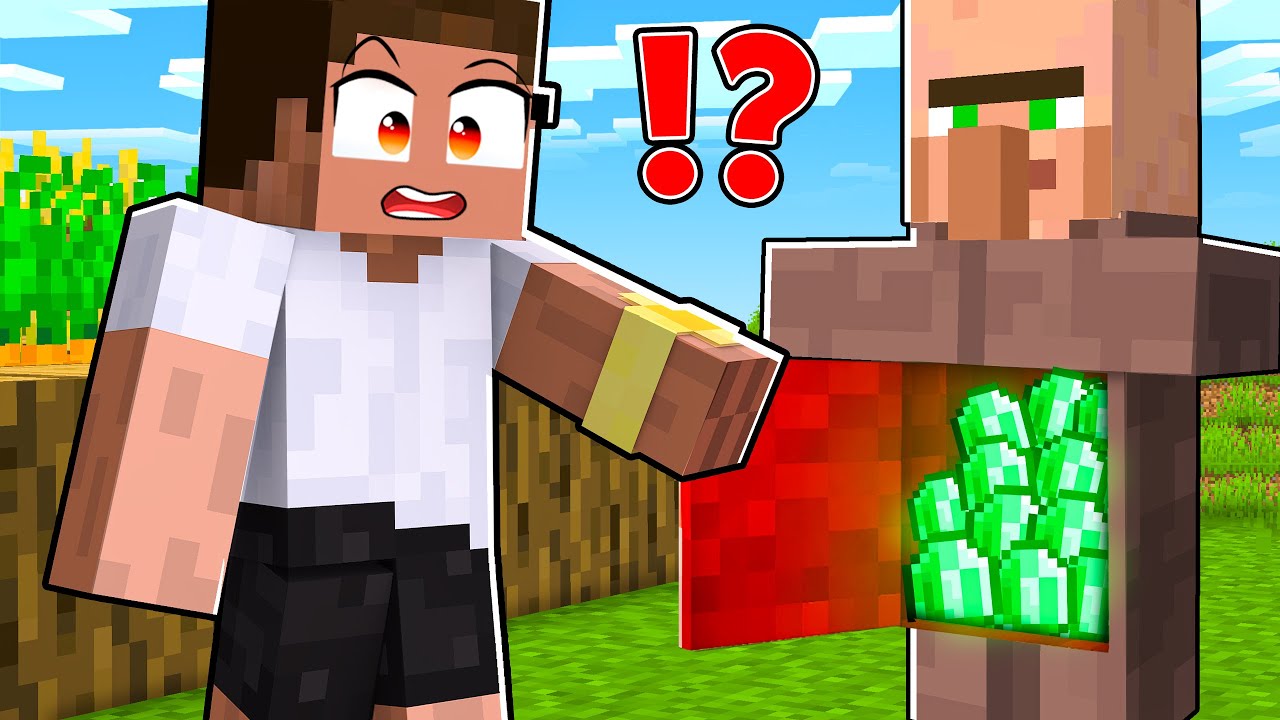 This Villager has a Secret Vault in Minecraft.. - Minecraft videos