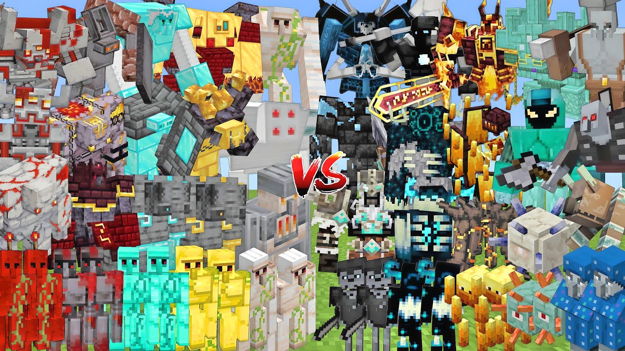 ULTIMATE 5v5 MINECRAFT MOB BATTLE! - Minecraft videos