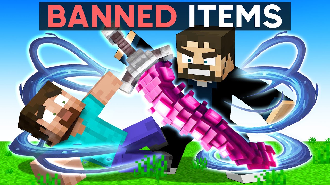 Using BANNED Items in Minecraft - Minecraft videos