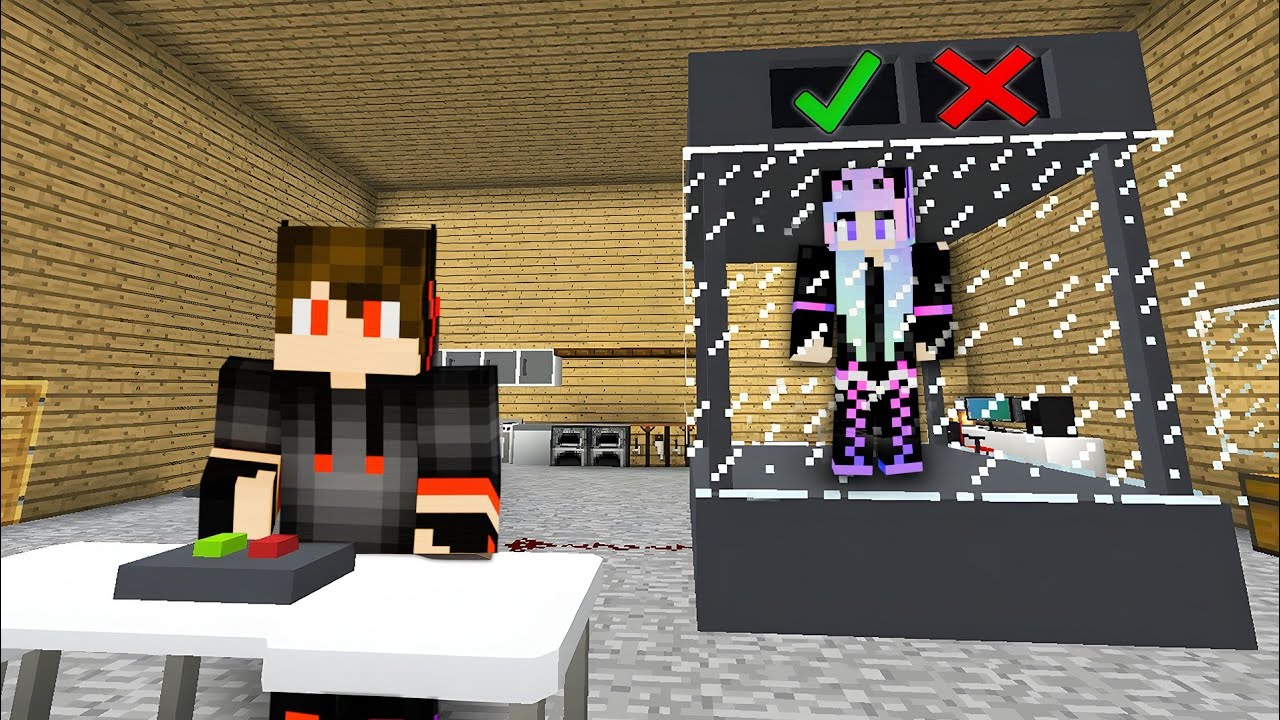 Using LIE DETECTOR on My SISTER in MINECRAFT! - Minecraft videos