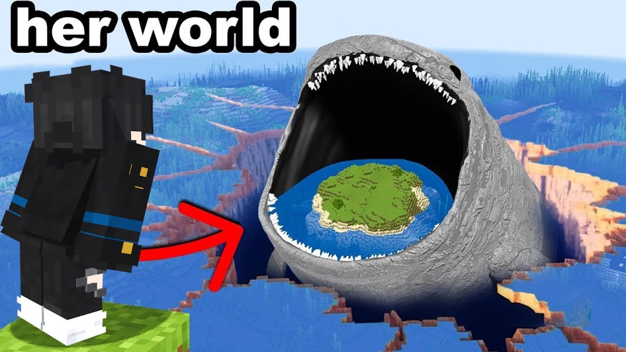 Why I Created The Immortal Bloop in My SISTER's Minecraft World ...