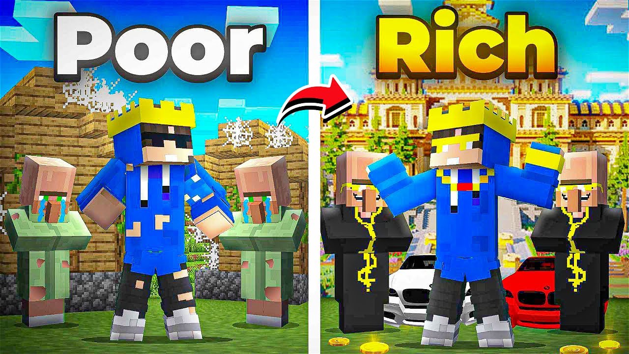 how I Fooled Rich Villager In Minecraft - Minecraft videos