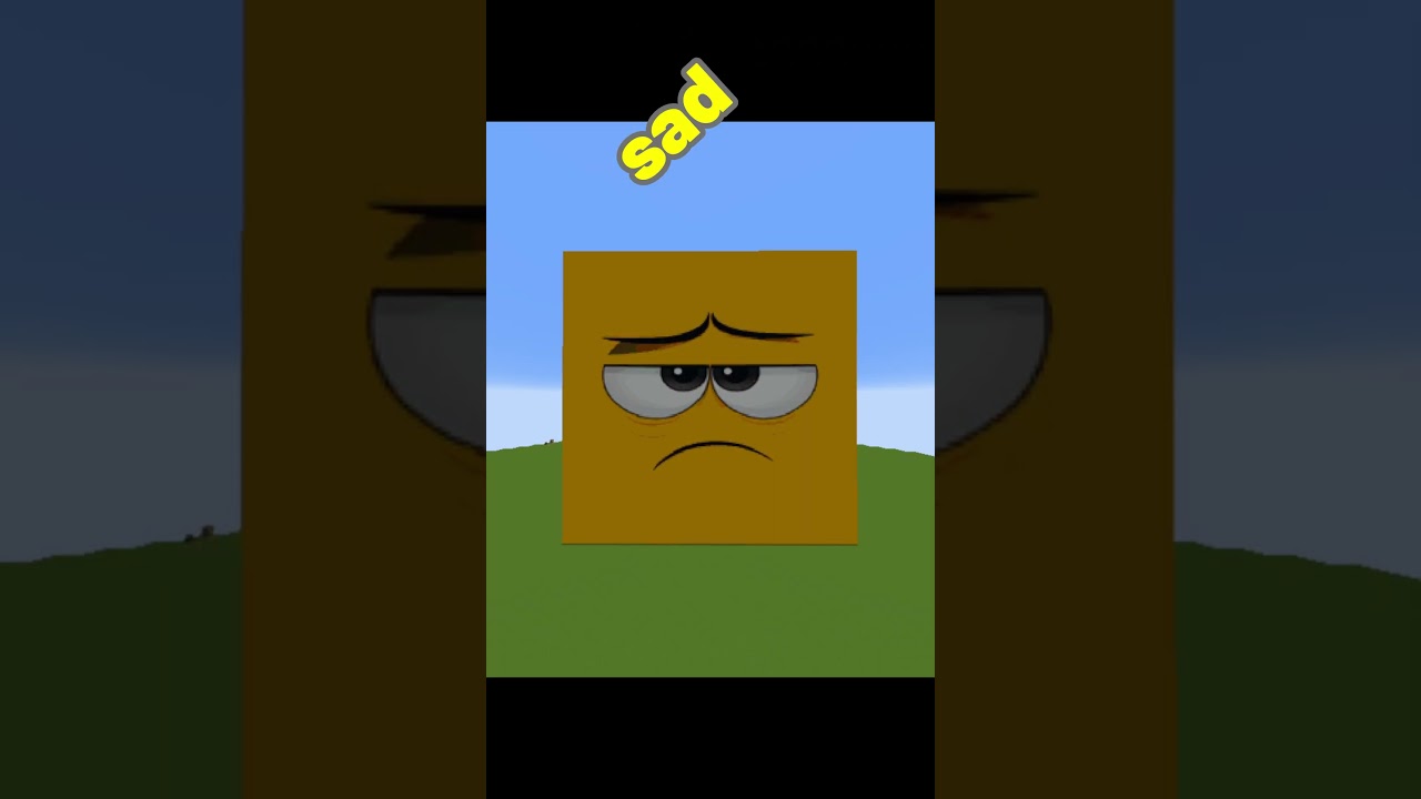 satisfying pixel art creations in minecraft ! Face Expressions #shorts ...